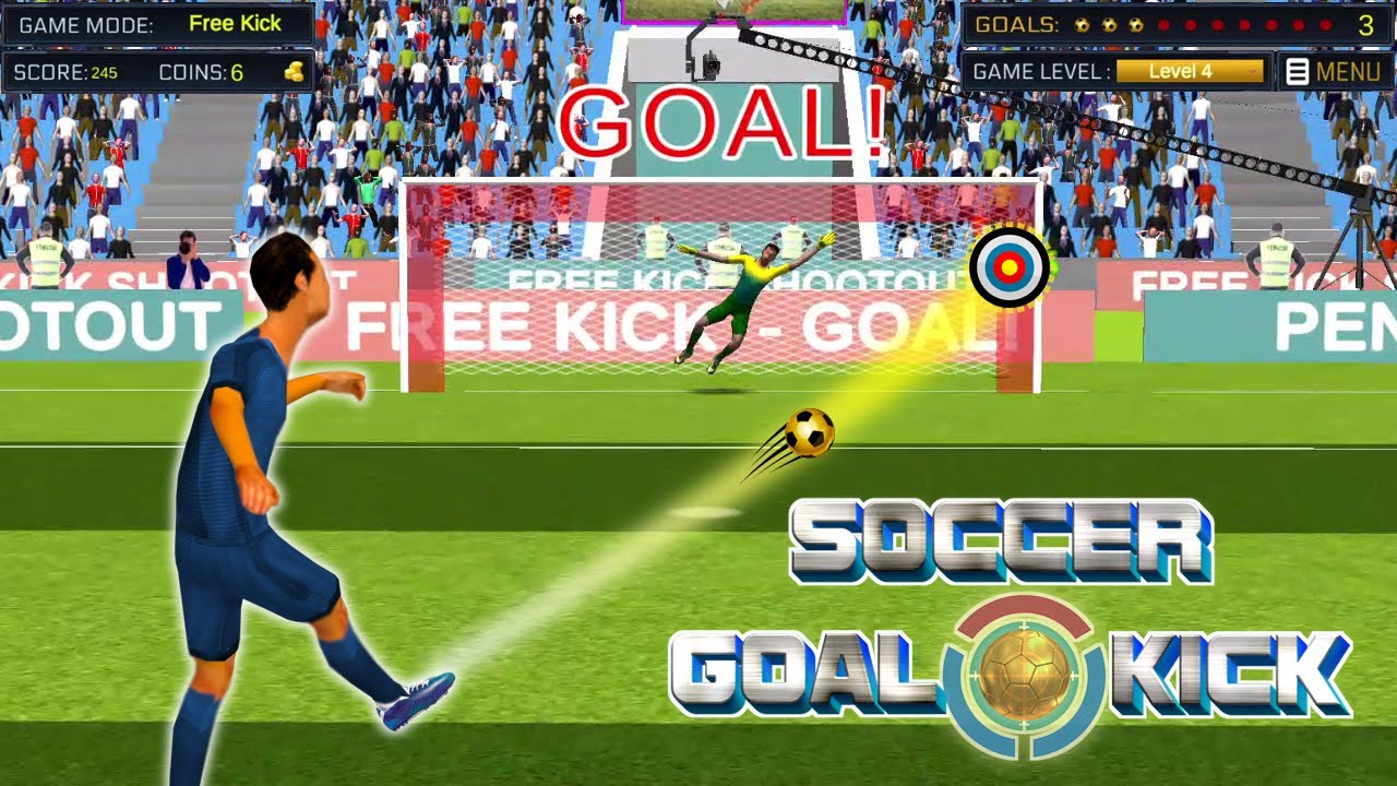 Soccer Goal Kick free Game for Android and iOS - YouTube