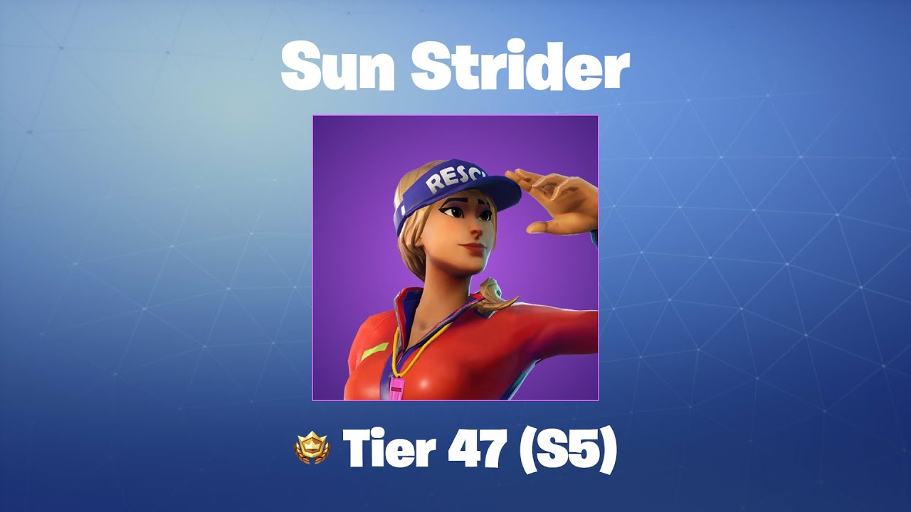 Sun Strider | Fortnite Outfit/Skin - YouTube
