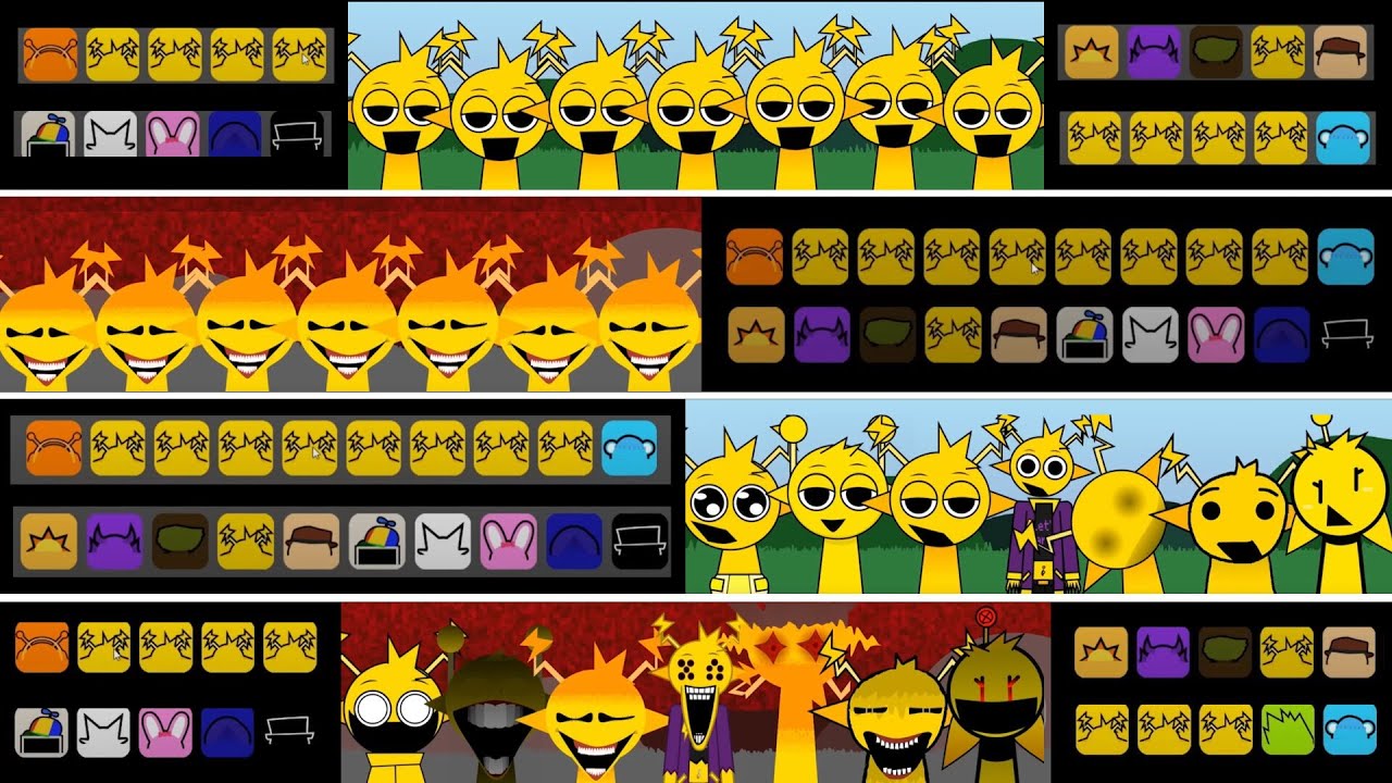 Sprunki Retake Simon Vs Retake Simon Diffrent (All Character Version ...