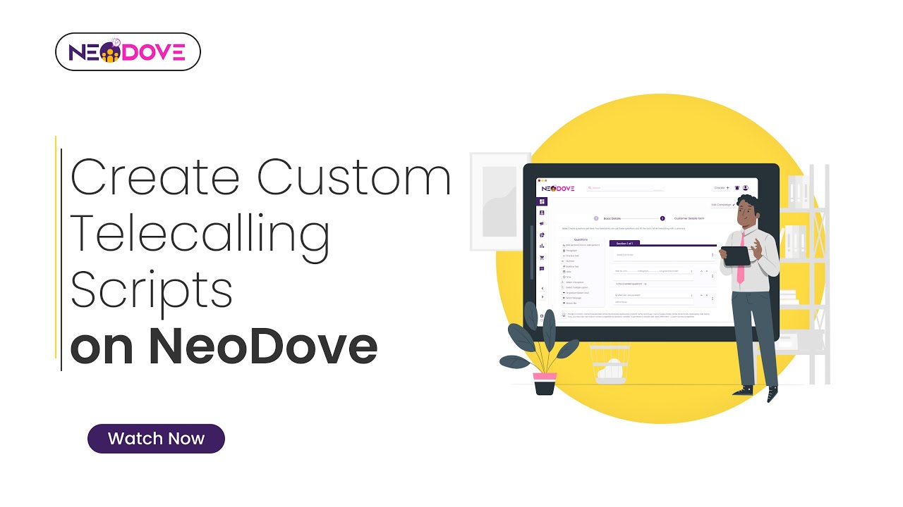 Create Custom Telecalling Scripts on NeoDove - YouTube