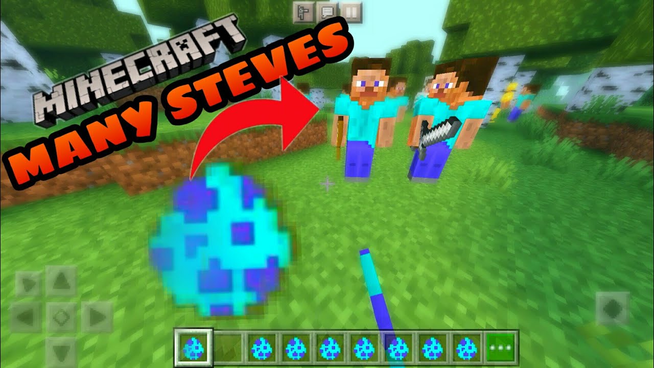 Minecraft Steve Add-on|Minecraft But You Have Steve Egg - YouTube