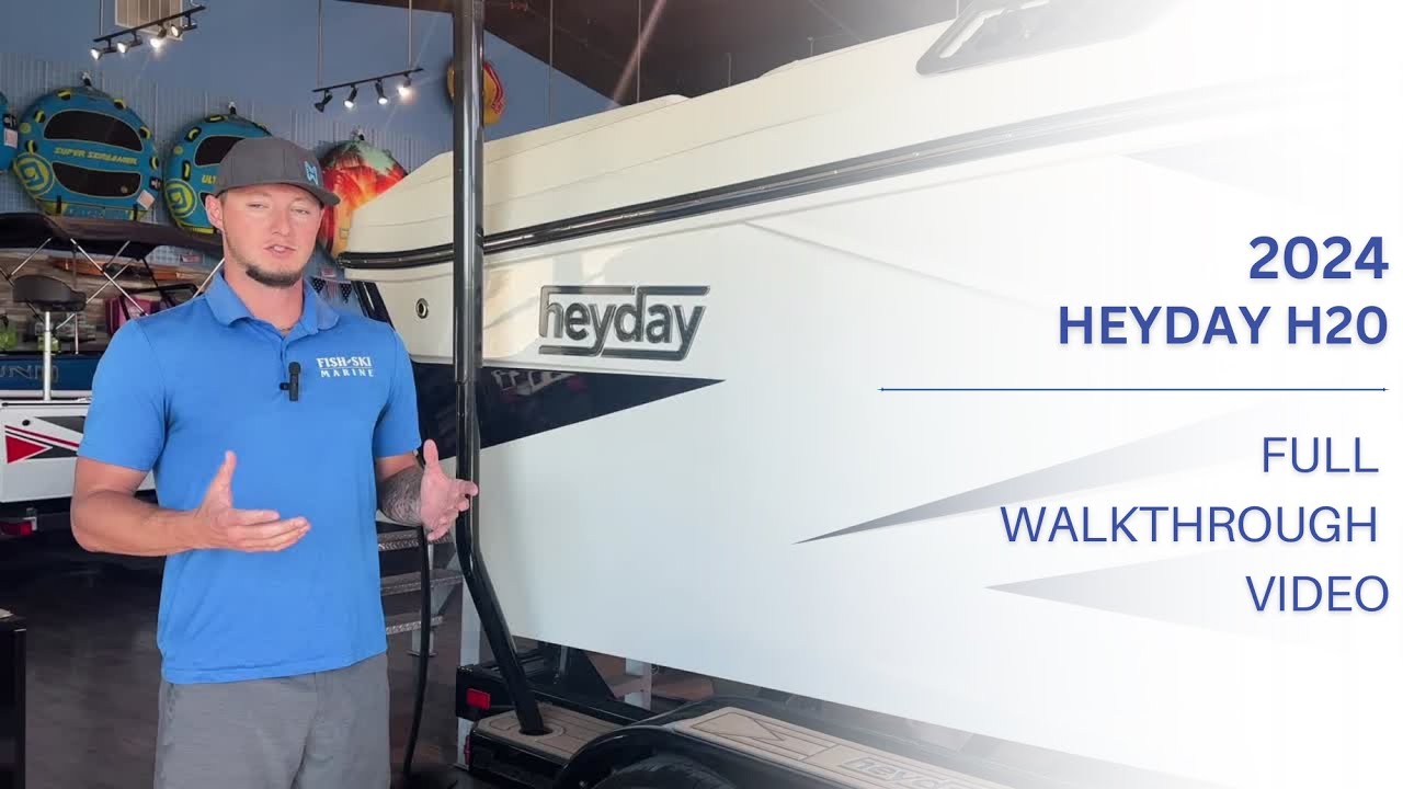 2024 Heyday Wake Boats H20 Full Walkthrough | Fish & Ski Marine Lake ...