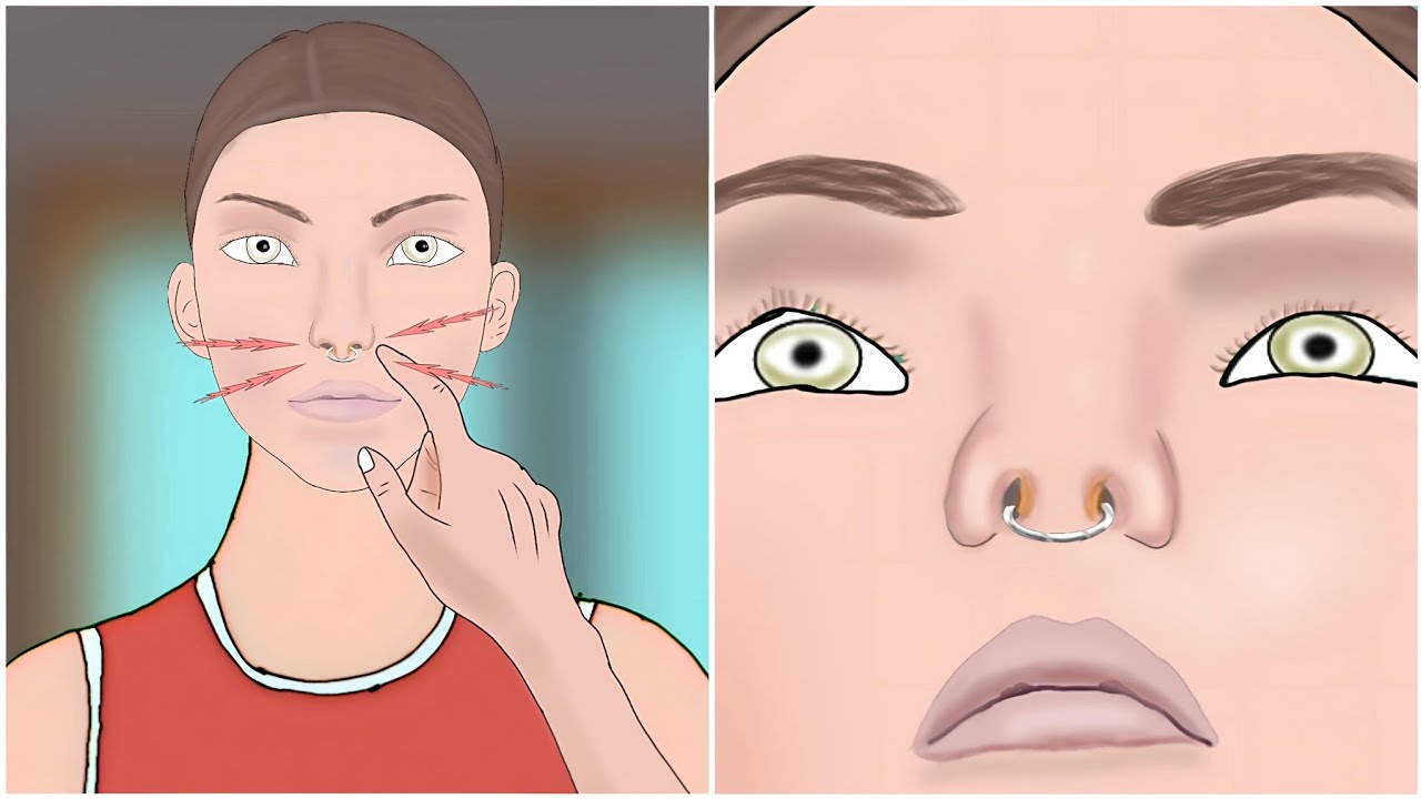 ASMR Satisfying Treatment Animation Girl Nose Cleaning ASMR Treatment ...