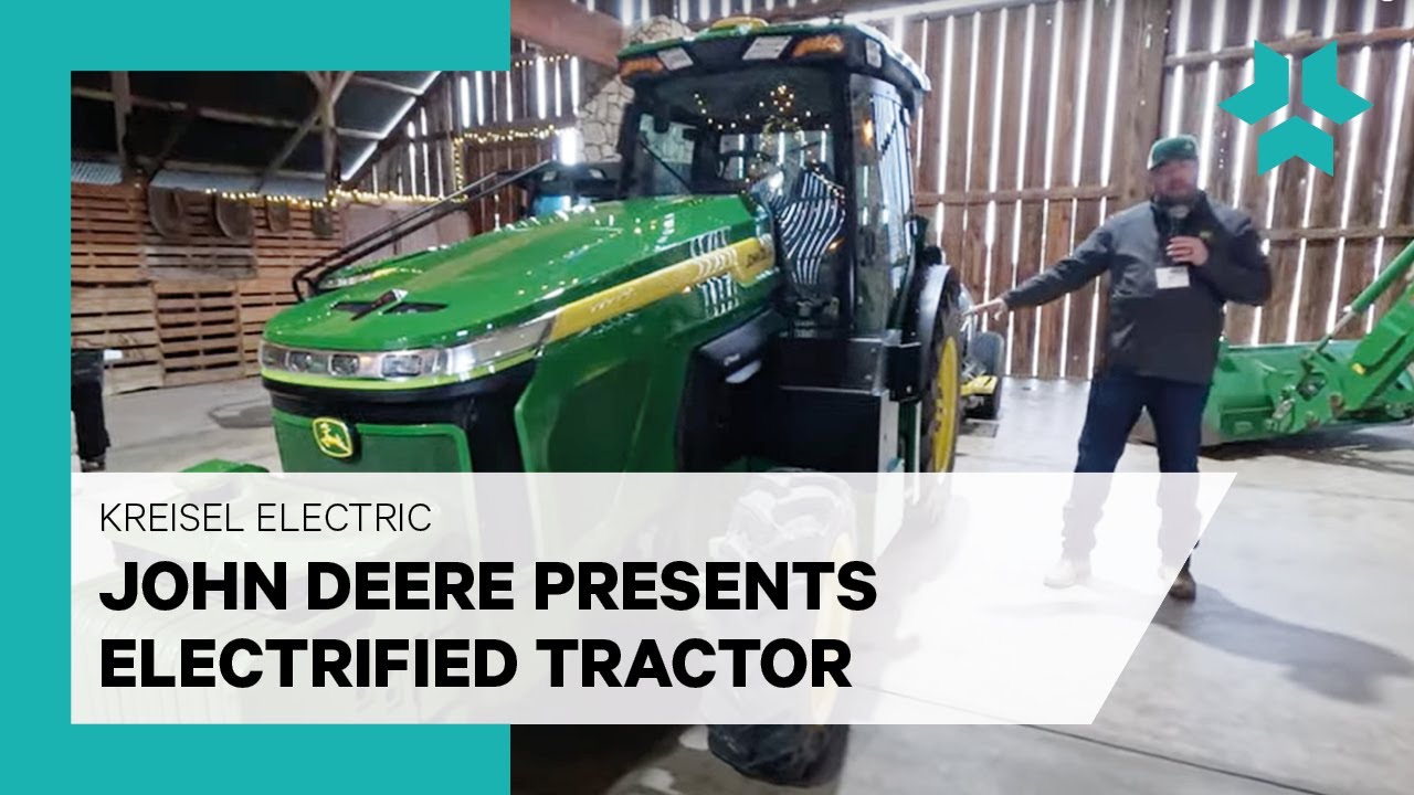 John Deere tractor with KREISEL batteries - Fresno Presentation 02 2025 - YouTube
