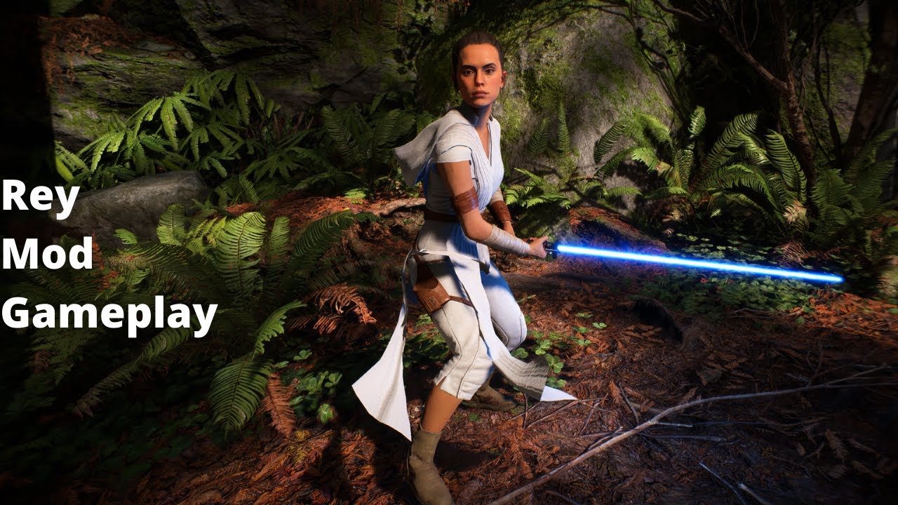 Star Wars Battlefront II - Rey Mod Gameplay (Rise of Skywalker) - YouTube