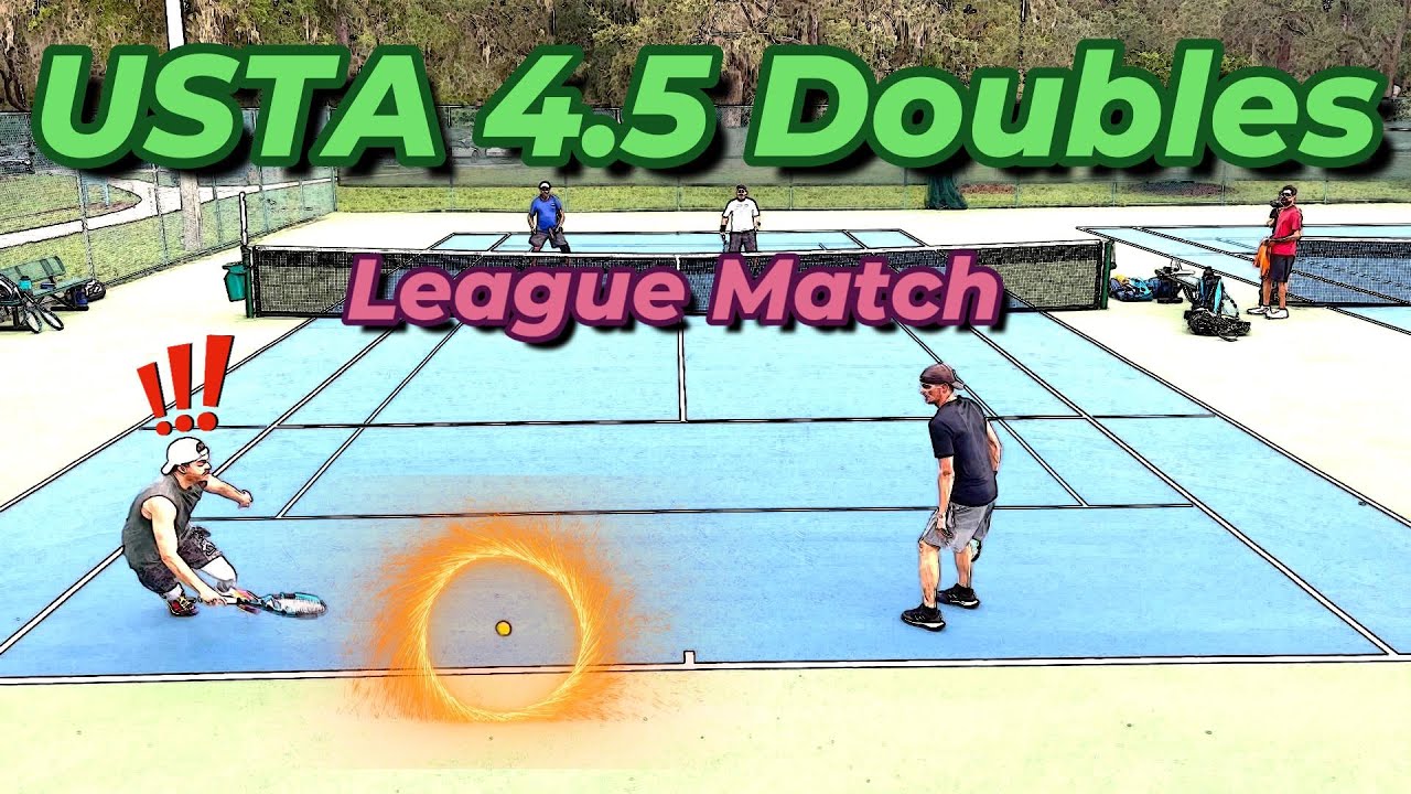 Painting lines - USTA Tri-Level Tues Summer League, 2023 - YouTube