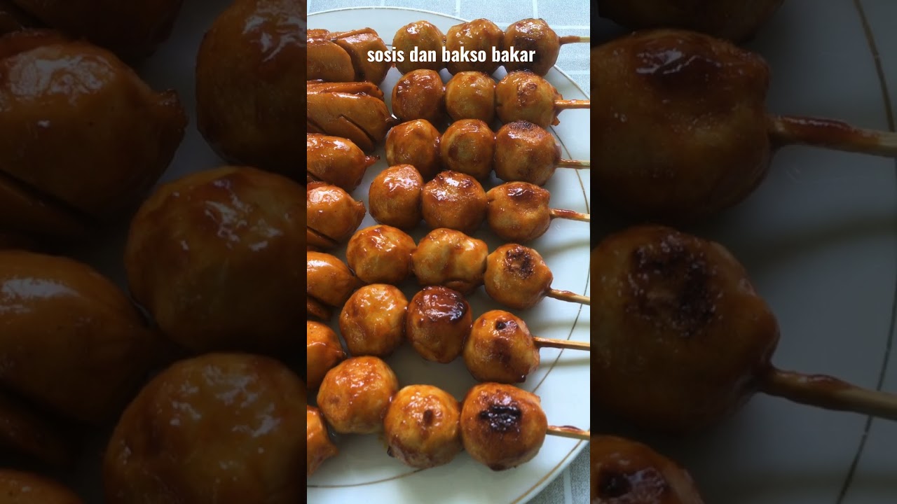 sosis dan bakso bakar - YouTube