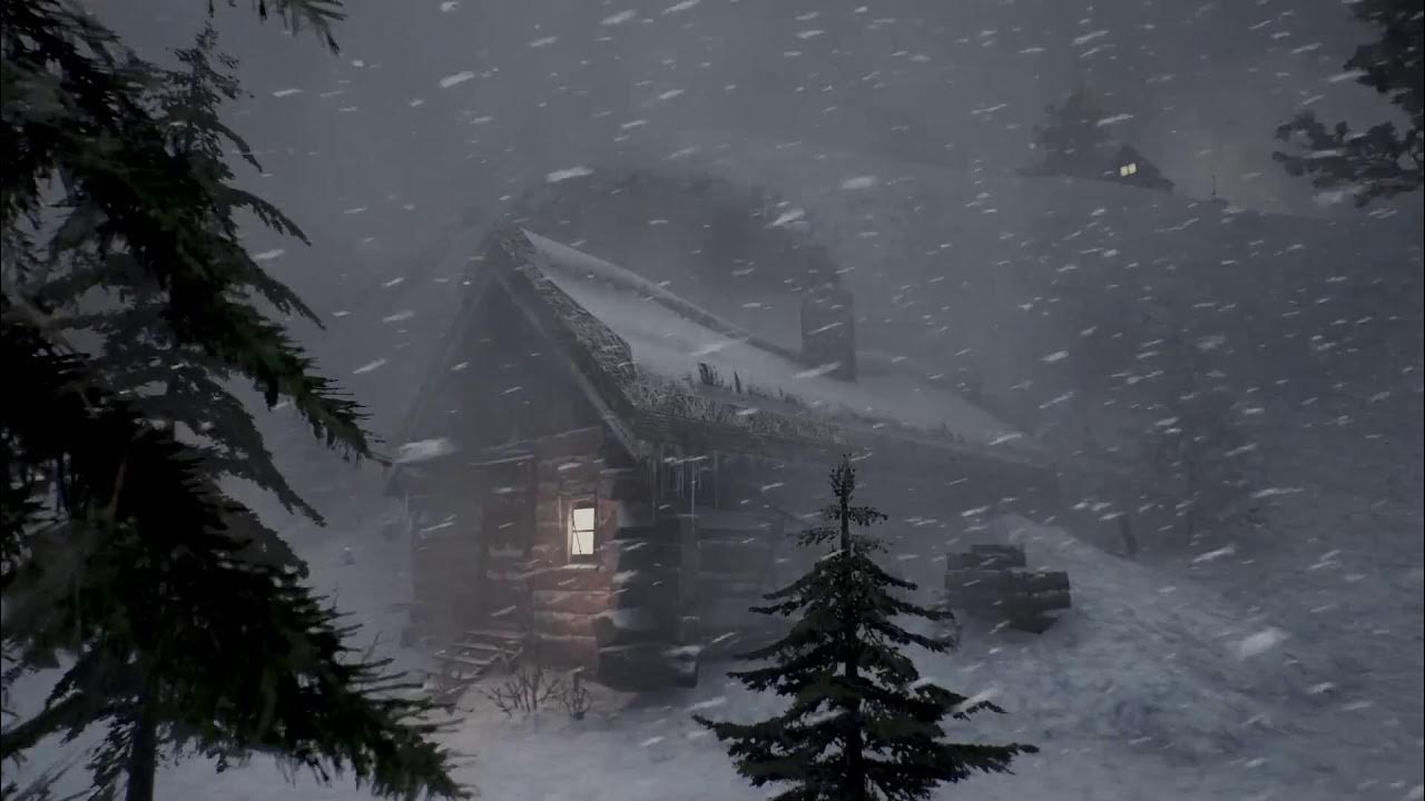 BRUTAL SEVERE WINTER STORM. Snowstorm sounds for sleeping and howling wind. Video for sleeping ...