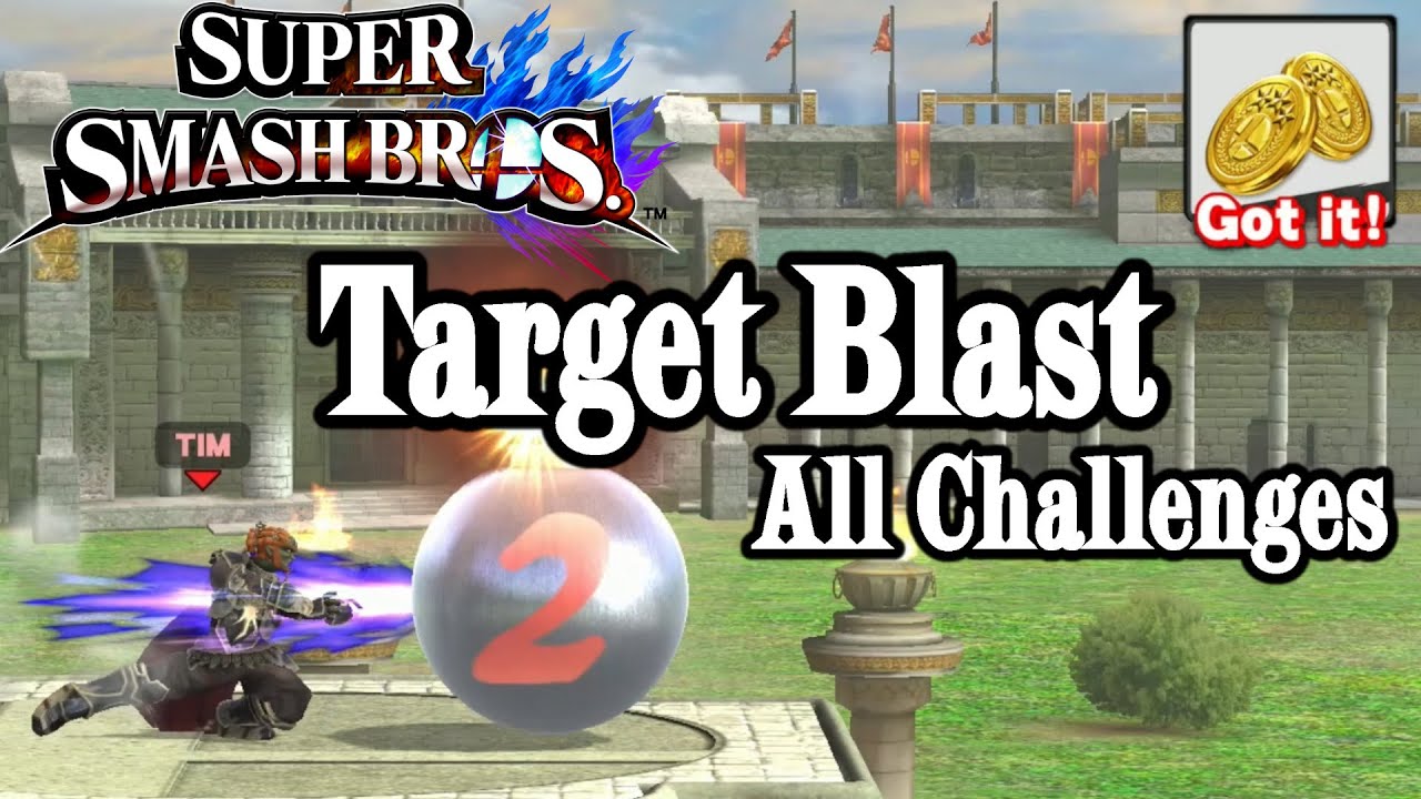 Super Smash Bros (Wii U) | Target Blast | All Challenges - YouTube