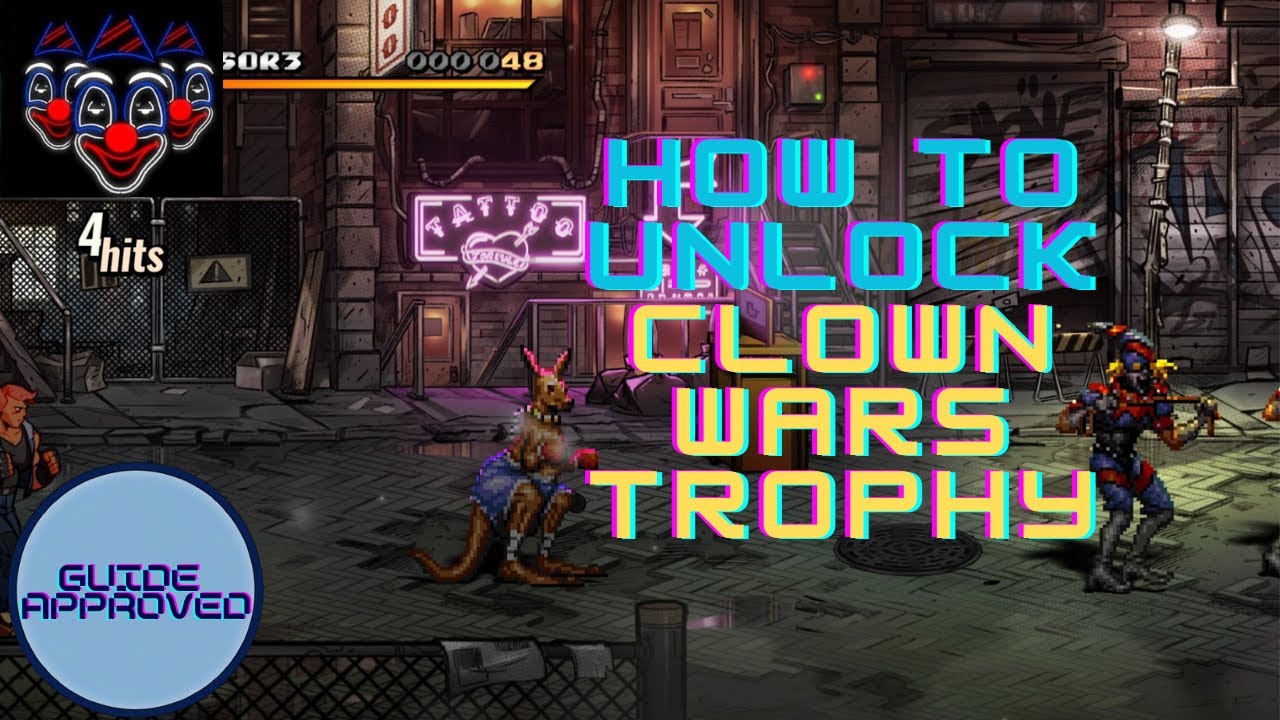 Street of rage 4 clown wars trophy - YouTube