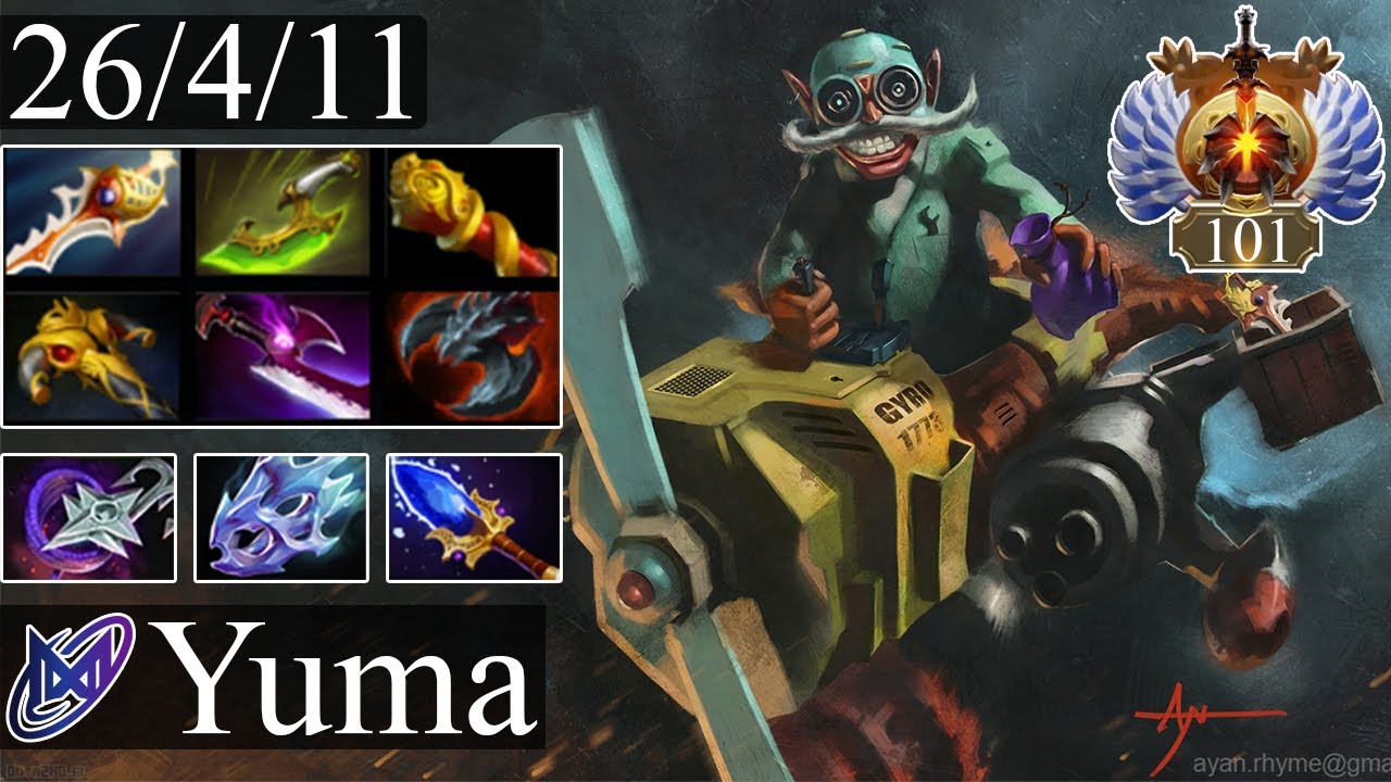 NGX.Yuma - Gyrocopter | Carry Gameplay Dota 2 Patch 7.34c - YouTube