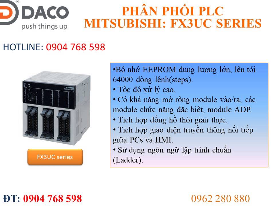 FX3UC-16MT/D Giá HN PLC Mitsubishi FX3UC-16MT/D FX3UC-16MT/DSS FX3UC ...
