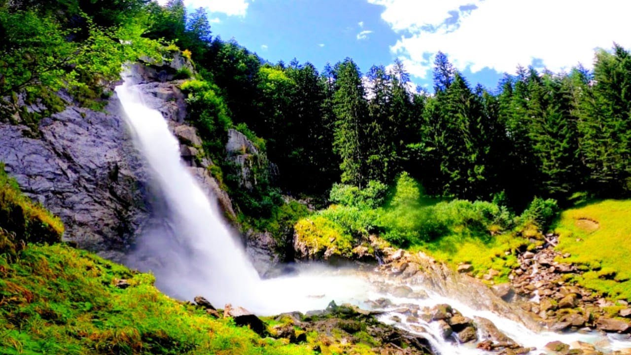 4K Soothing Waterfall, Relaxtion music for sleep, Study,Meditation ...