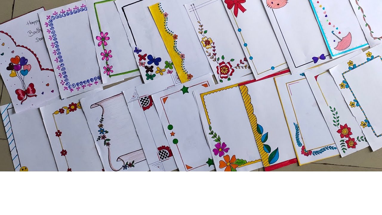 Quick & Easy Border Designs for Beginners/Project Work Designs/Siders ...