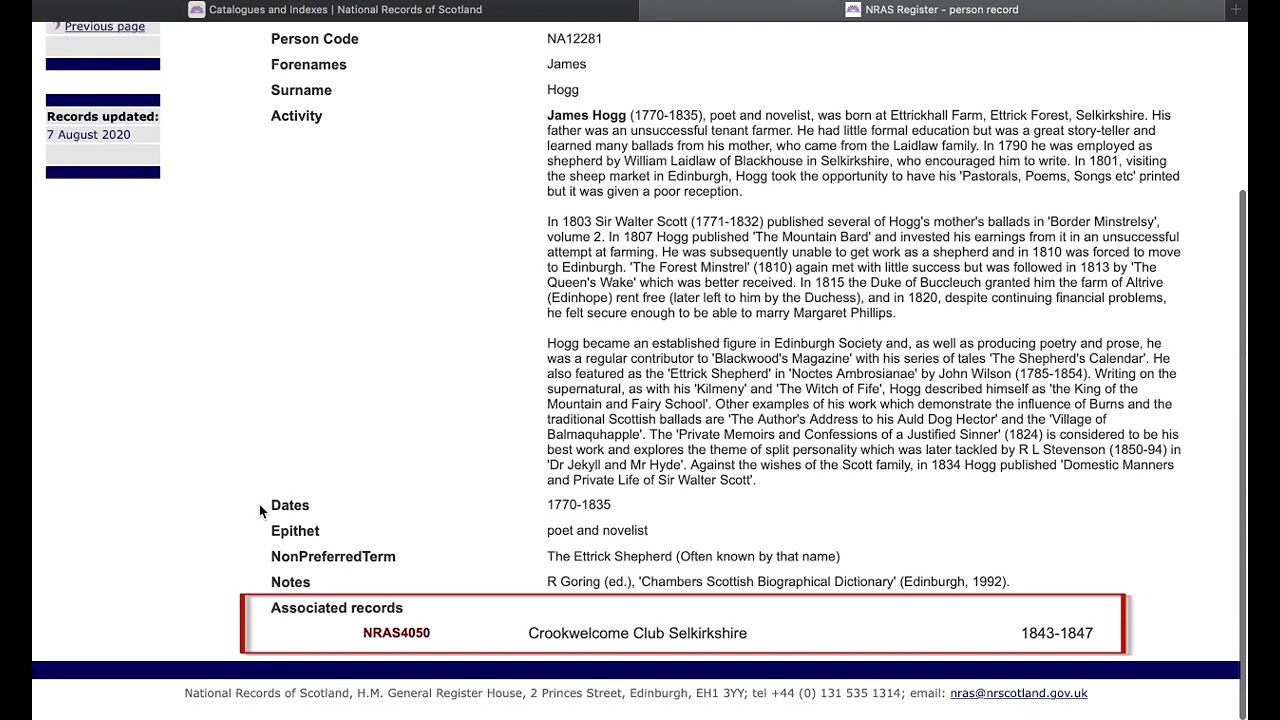 Introduction to National Register of Archive for Scotland and Scottish ...