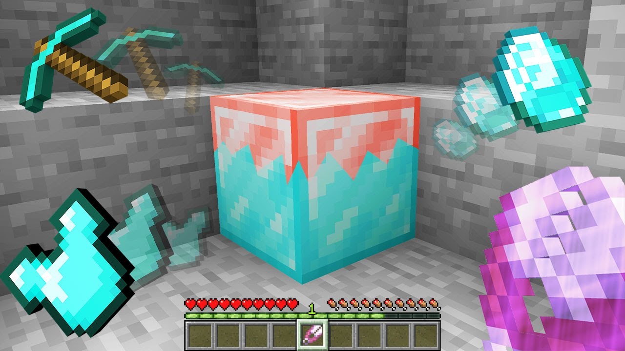 I found this Custom DIAMOND DROP in Minecraft !!! Secret New Diamond Op ...