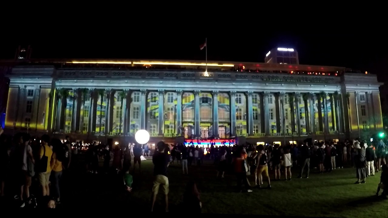 Light To Night Festival 2020 at National Gallery Singapore - YouTube