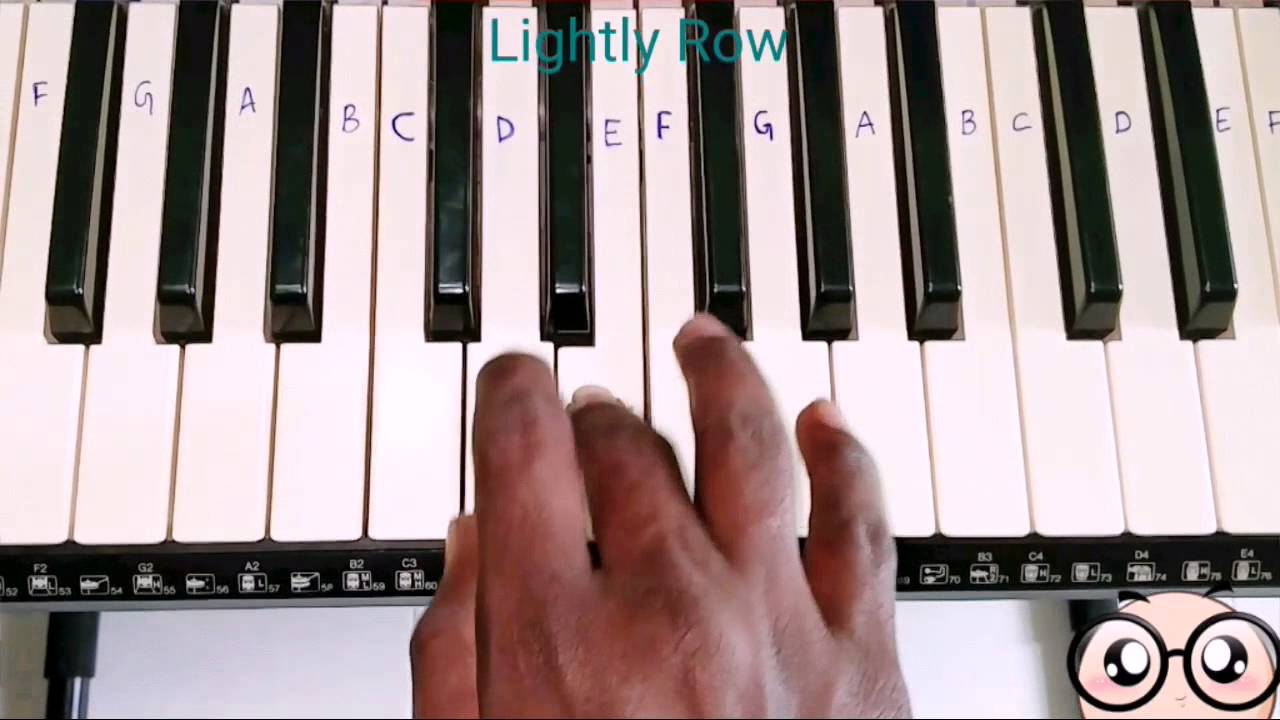 Piano Lesson - Lightly Row | LEARN TO PLAY - YouTube