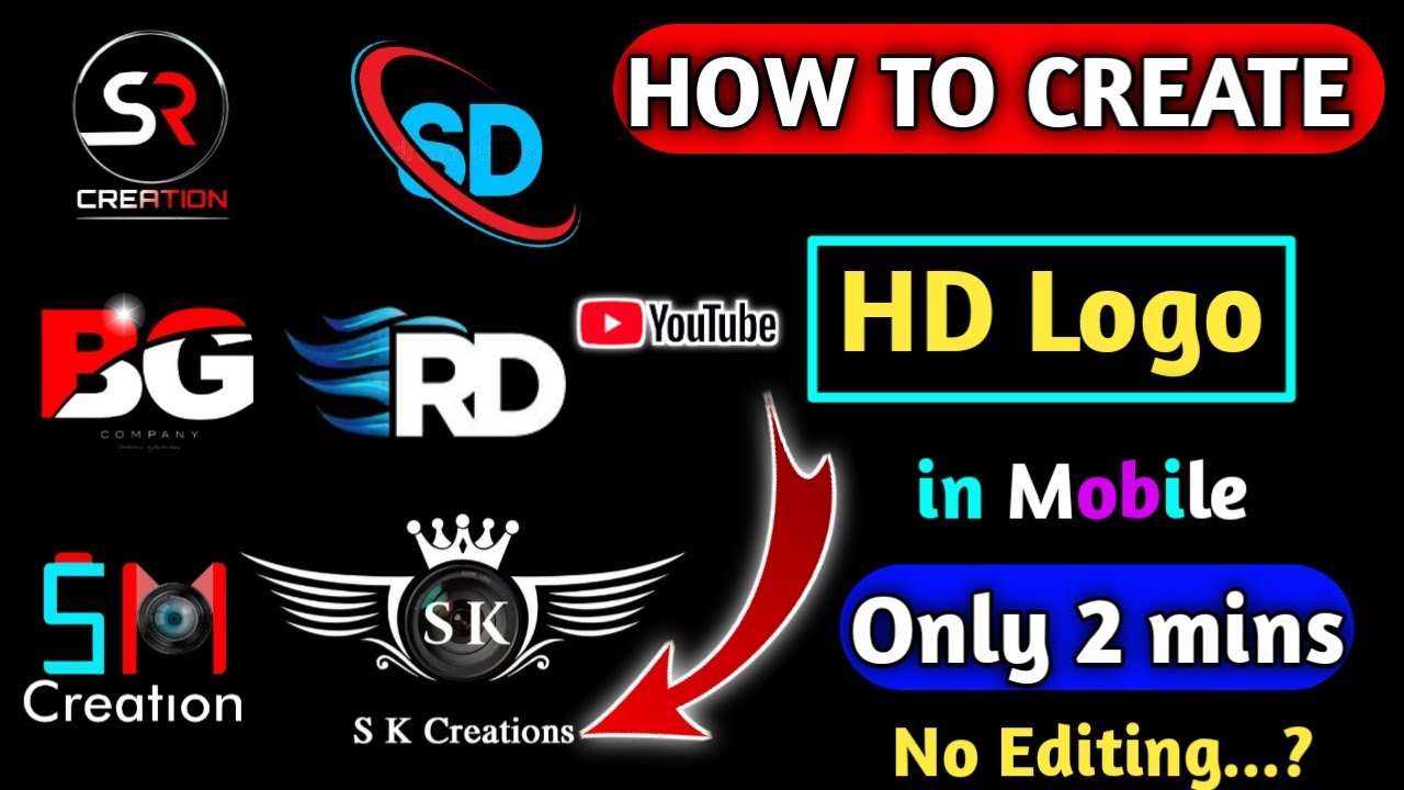 How to make Professional Logo For Your create || HD LOGO create Only 2 ...