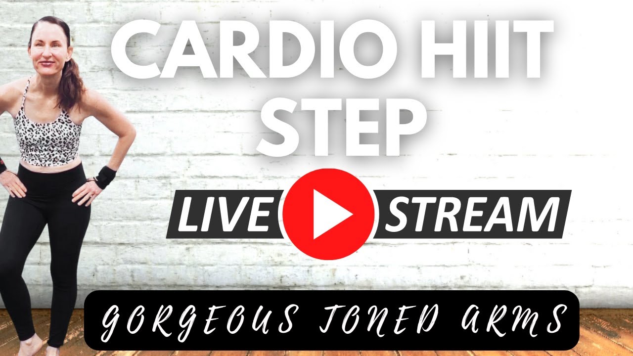 LIVE #347 ️HIIT Cardio With Step ️ Upper Body / Balance/ Core MEGA ...