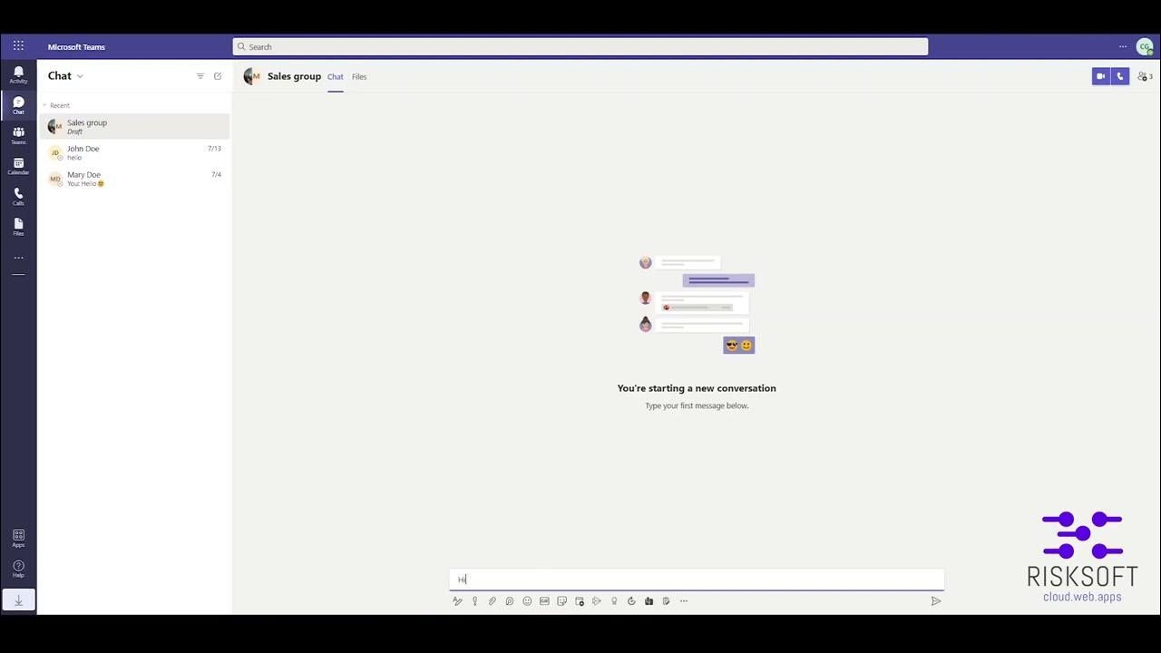 Create group chat in Microsoft Teams | Risksoft - YouTube