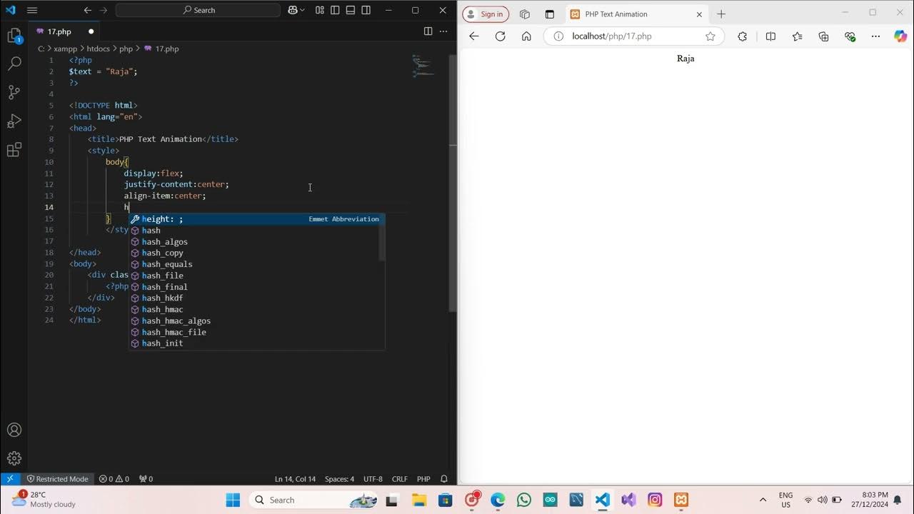 PHP Project 13 'Text Animation' Created by Trishanth Kumar - YouTube
