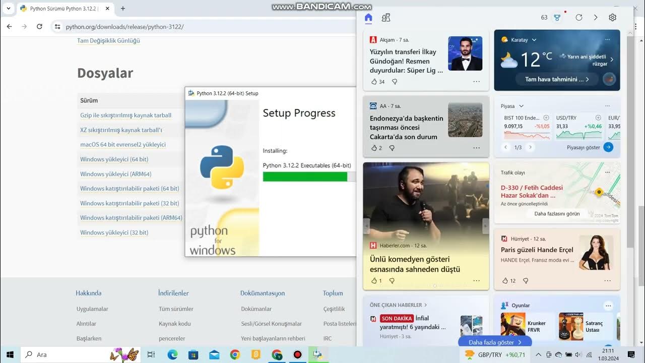 PYTHON YAZILIM DİLİ PROGRAMI İNDİRME - YouTube