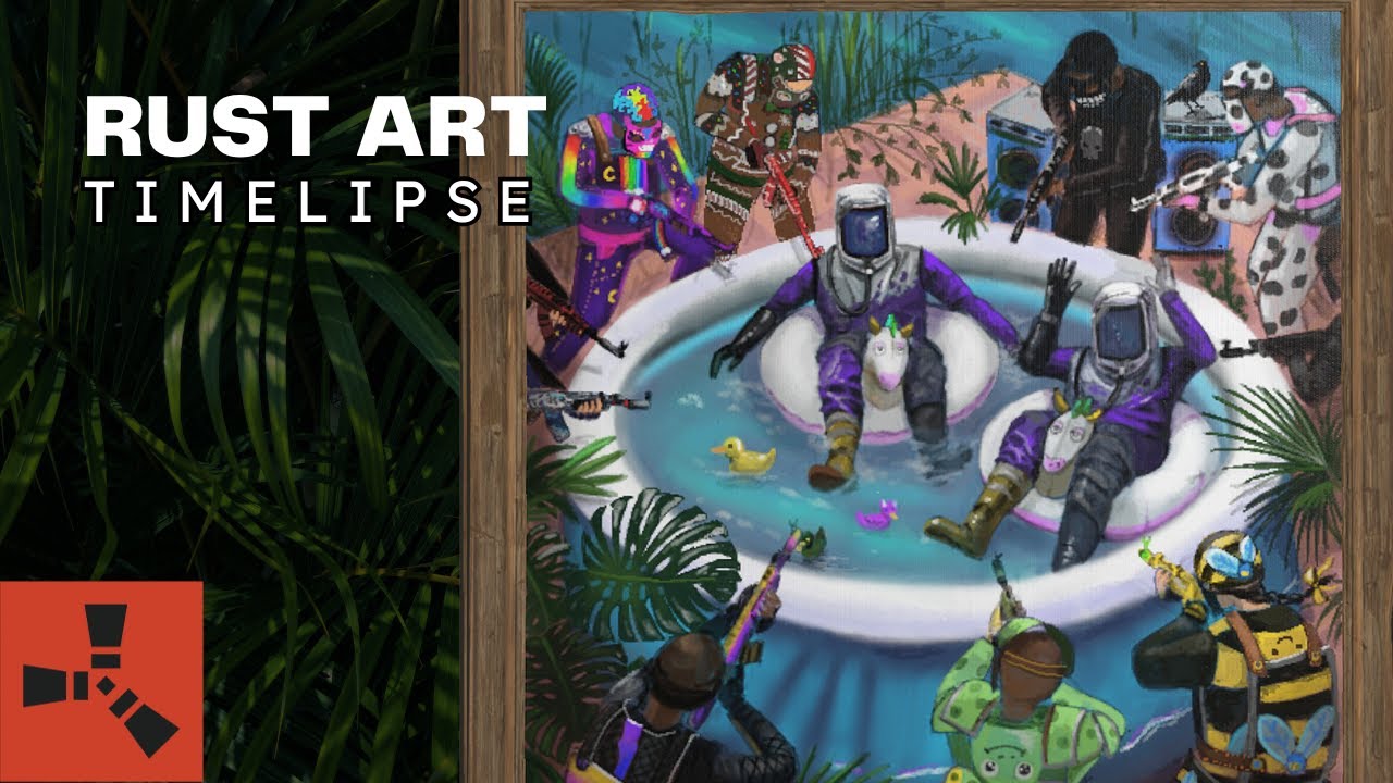 RUST ART Timelapse - Pool Party - YouTube