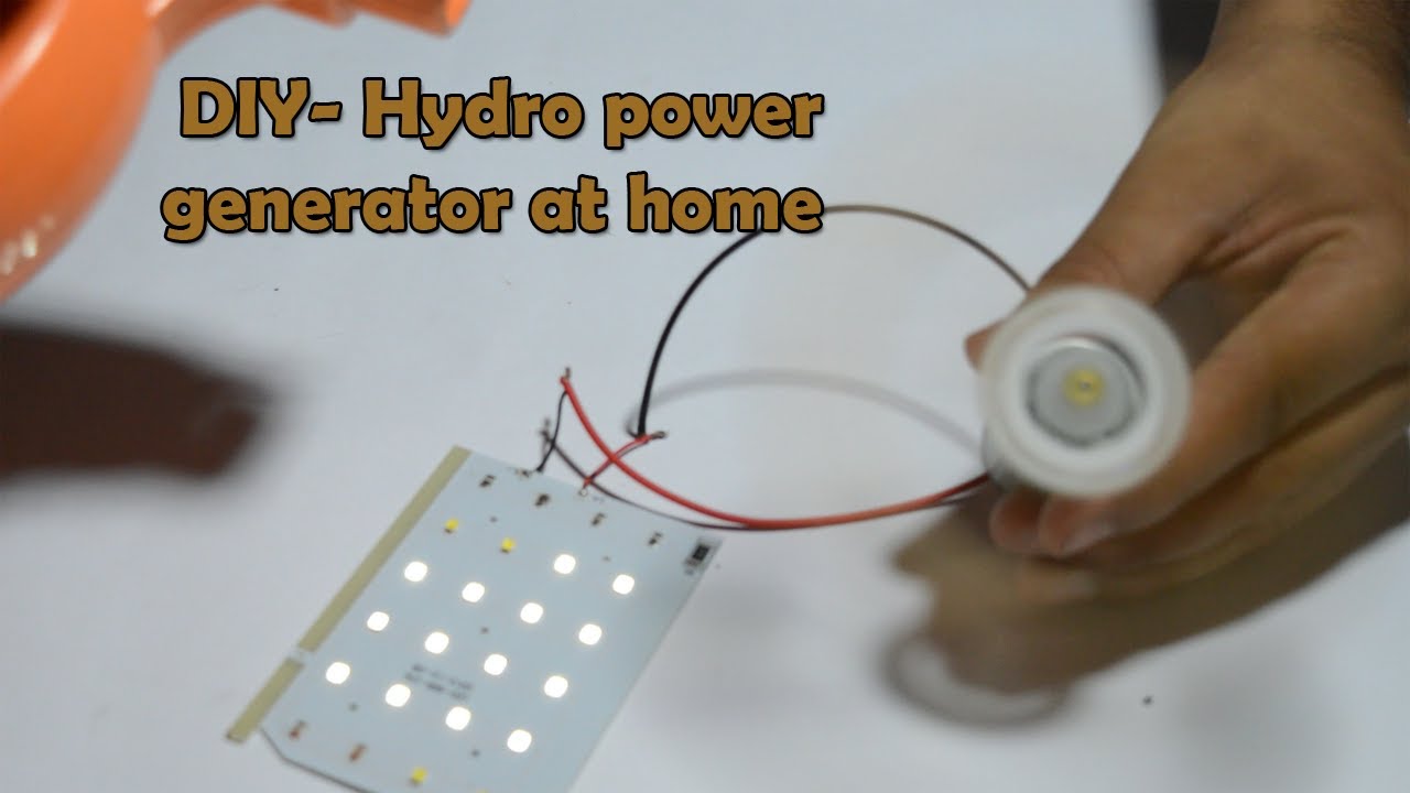 How to generate electricity from hydro power - DIY Water generator ...