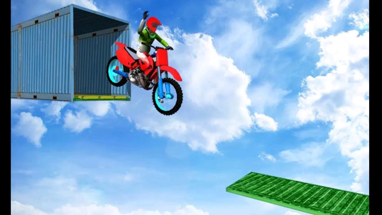 mega ramp bike stunt game |Android gameplay| 2019 - YouTube