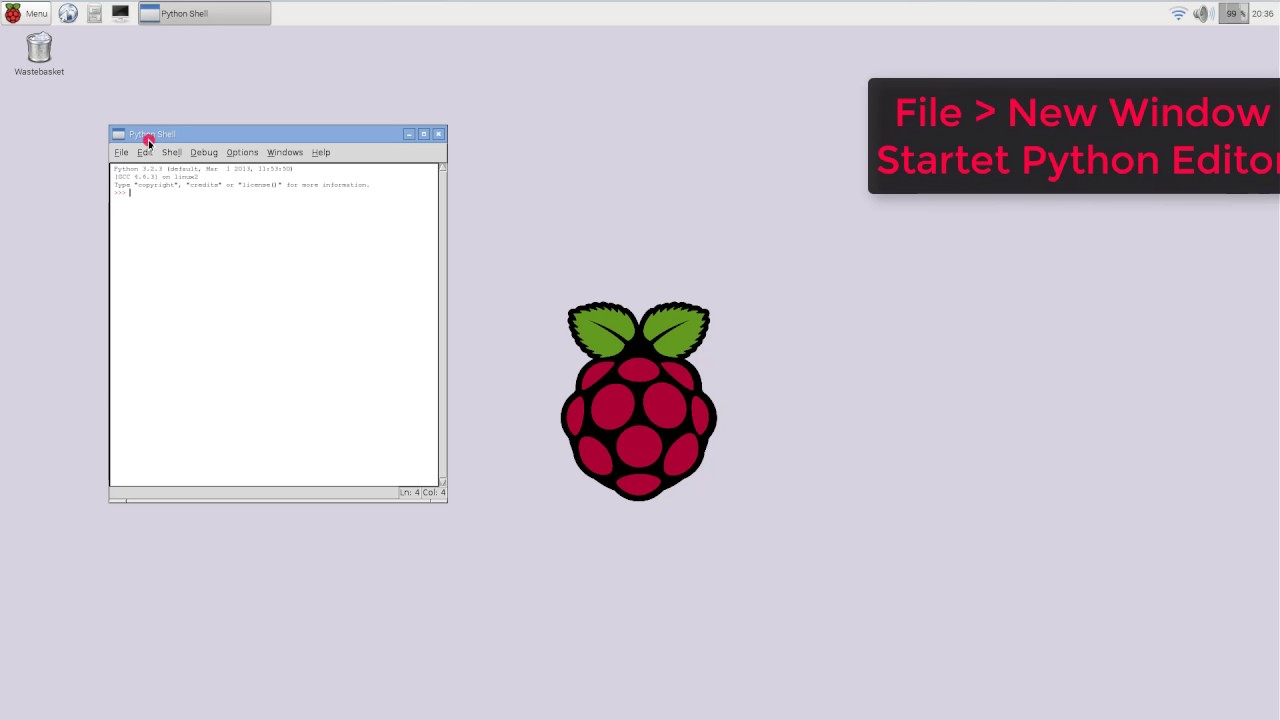 Revolution Pi : Tutorial 11 - Python grafisch - YouTube