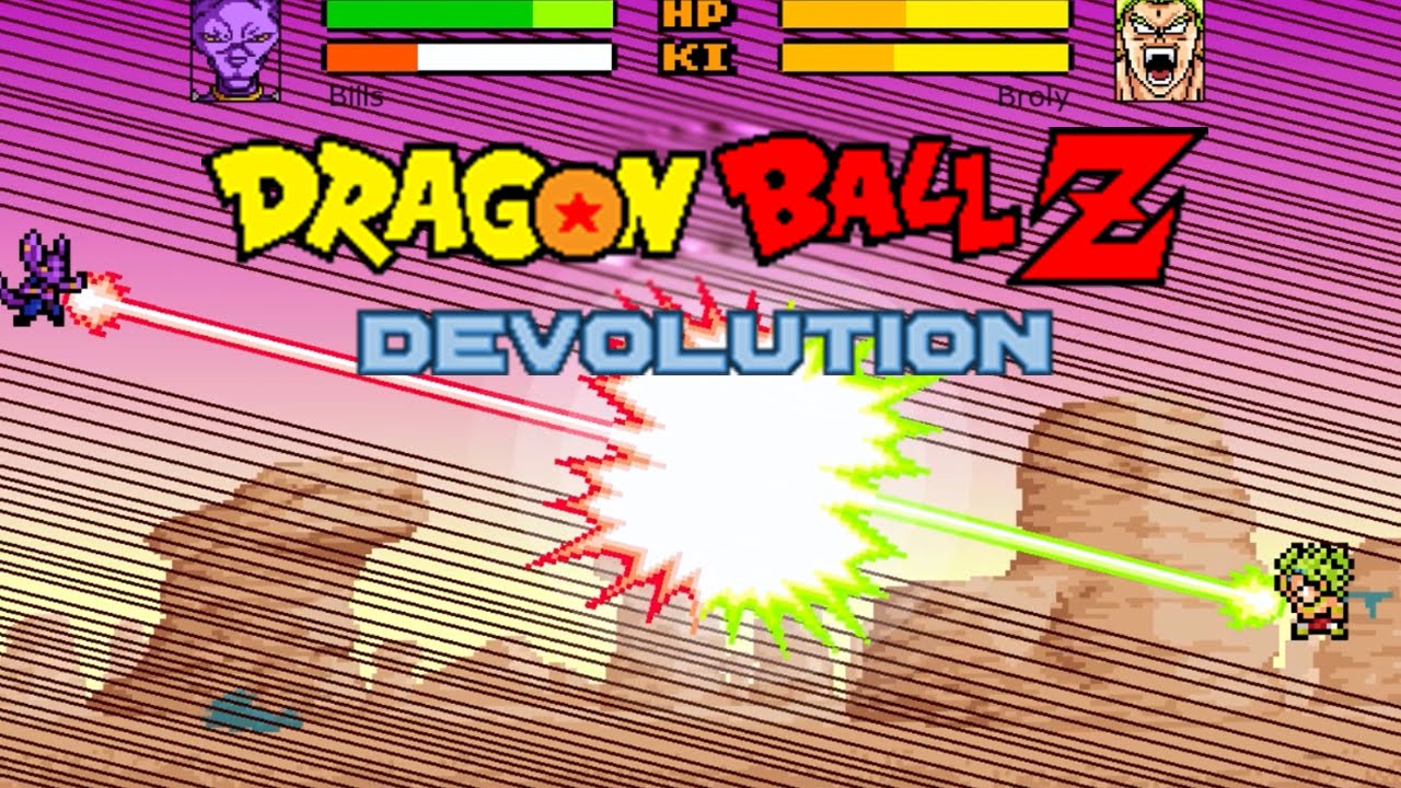 Dragon Ball Z Devolution: Legendary Super Saiyan Broly vs. Lord Beerus ...
