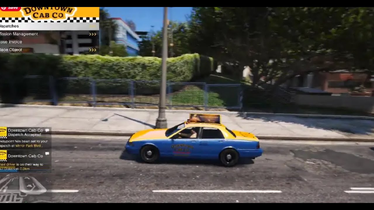 [ESX/QB/Standalone] Advanced Taxi Job (FiveM script) - YouTube