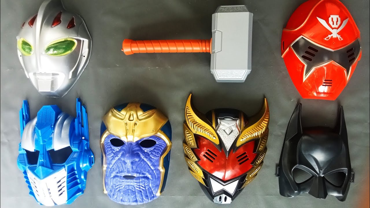 Menemukan Topeng, Ultraman, Power Rangers, Optimus Prime, Thanos, Bima ...