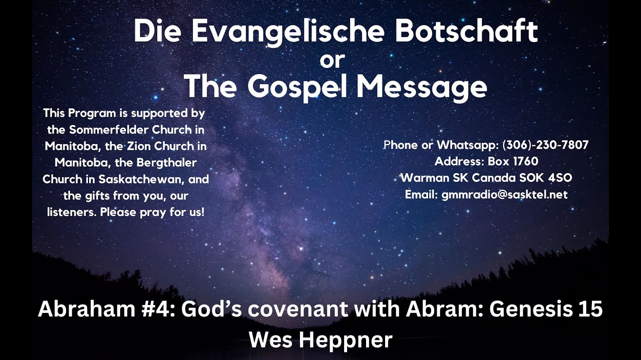 Abraham #4: God's covenant with Abram: Genesis 15 (English Message by ...
