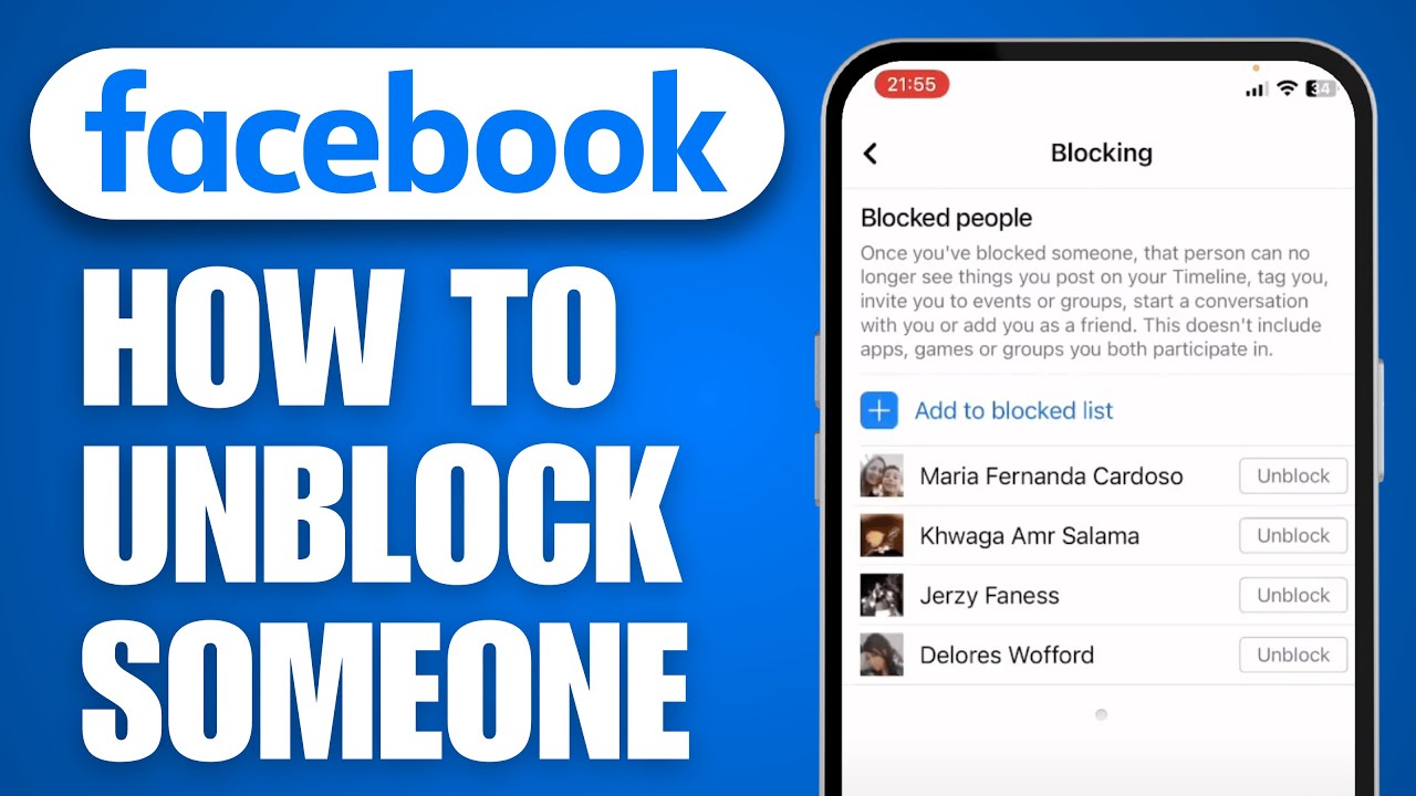 How to Unblock Someone on Facebook (2026) - YouTube