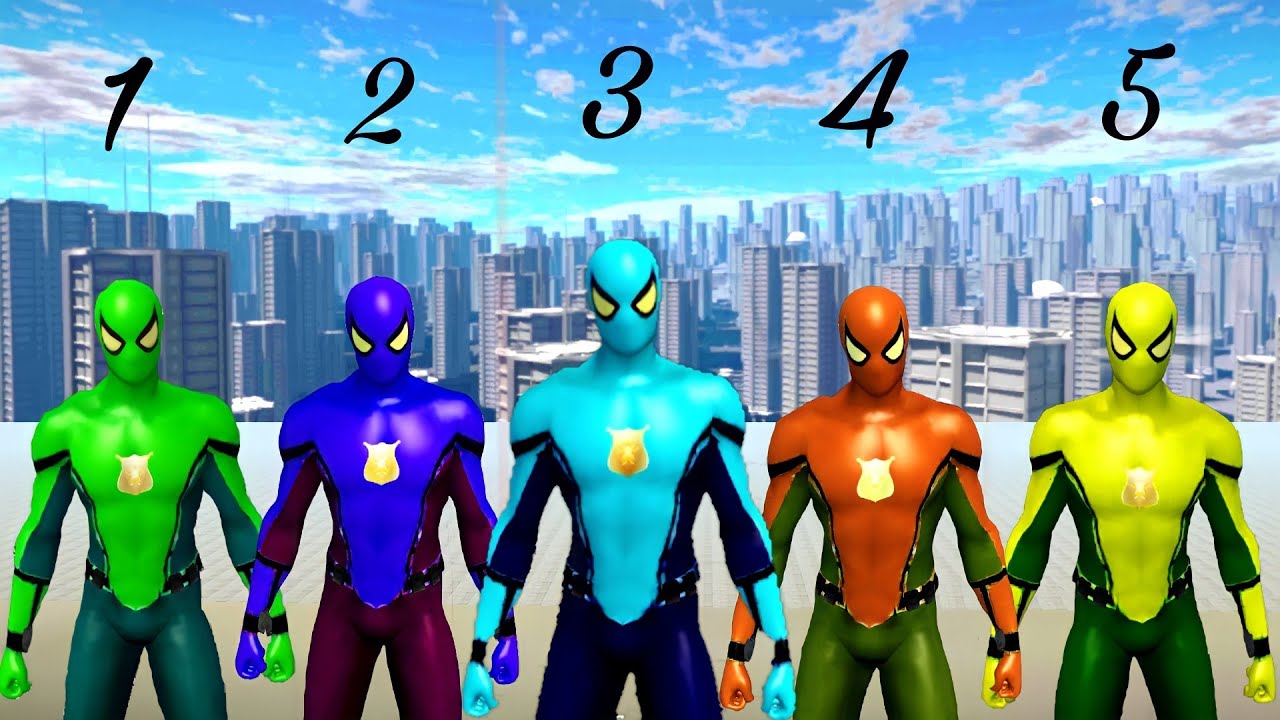 Power Spider Hero 2 - Gameplay Walkthrough - Five Spiders Suits (iOS ...