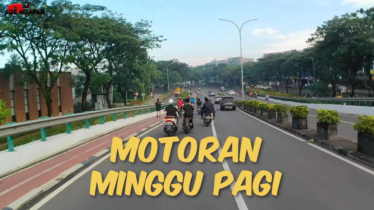 Motoran Minggu Pagi Cari Tempat CFD Di Bintaro Jaya Sektor 7 - YouTube