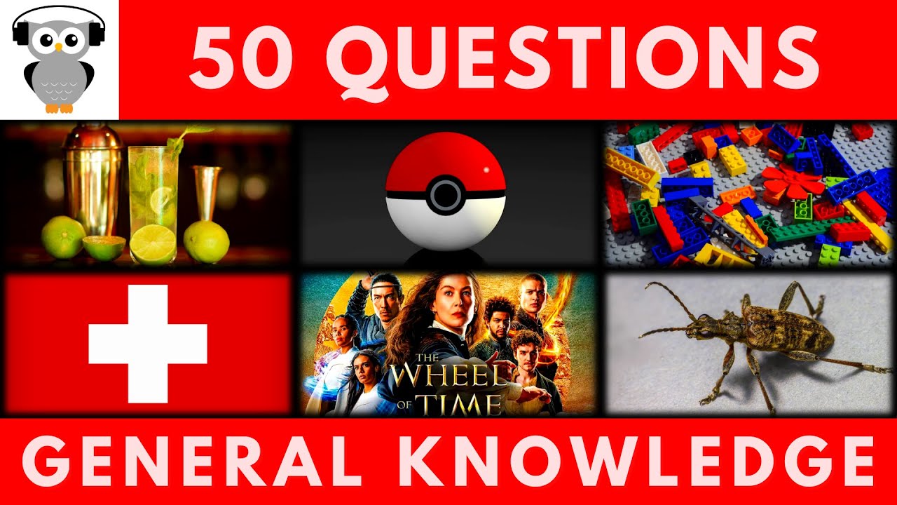 General Knowledge Quiz Trivia #149 | Mojito, Pokemon, Lego, Switzerland ...