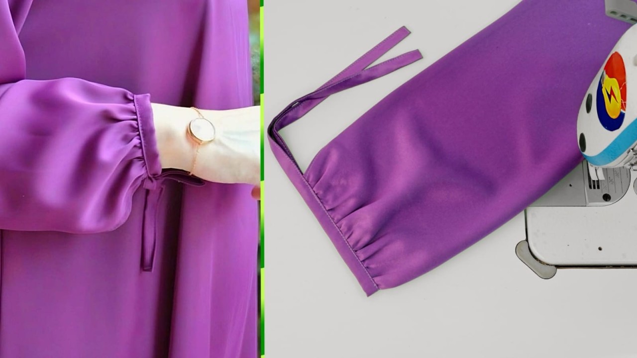 How to Sew a Stylish Gathered Sleeve with a Drawstring Cuff | Easy ...