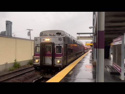 10/13/24 MBTA Commuter Rail at Woburn/Anderson RTC - YouTube