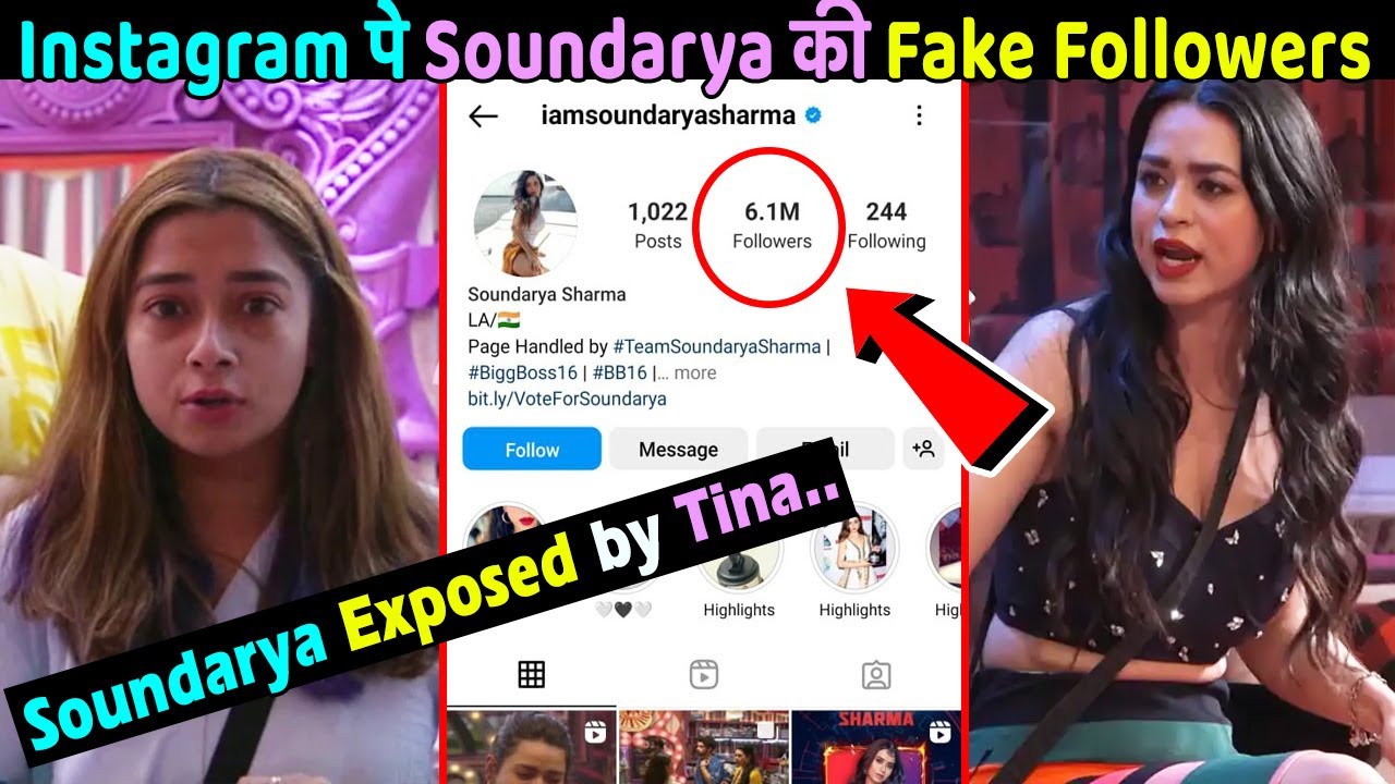 Soundarya Exposed by Tina Social Media Instagram Millions Fake ...