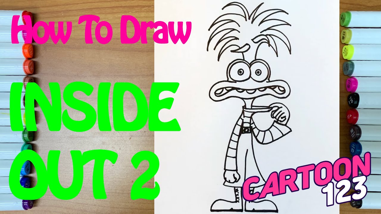 How To Draw INSIDE OUT 2 I ANXIETY - YouTube