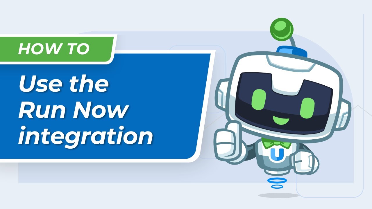 How to use the Run Now integration - YouTube