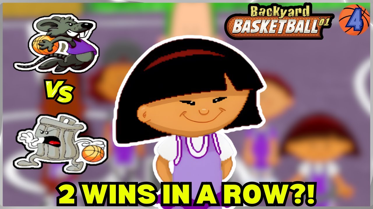 CAN WE GET 2 IN A ROW?! | Backyard Basketball '01 Let's Play Game 4 vs ...