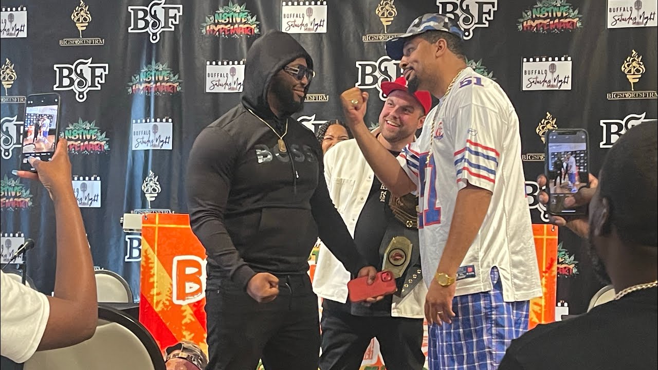 Hon Solo and Alpha Male Champ Faceoff at the ButcherFest Boxing Press ...