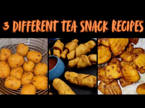 3 different tea snack/Different potato snacks| Simple ,easy and tasty ...