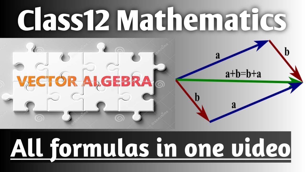 Class12 mathematics chapter-vector algebra formulas sheet with ...