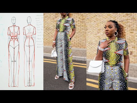 How To Sew a JUMPSUIT WITH SHORT SLEEVES | DIY Boiler Suit Tutorial ...