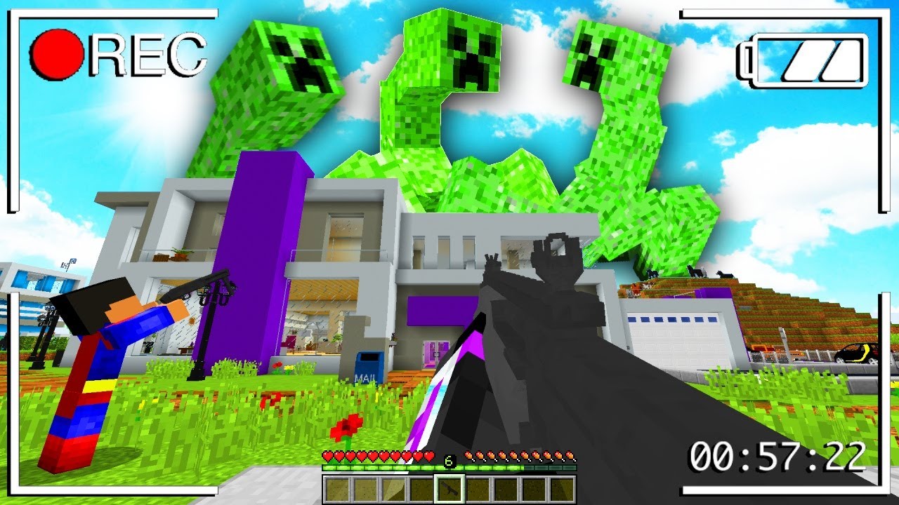 AMIGOS SALVAN el MUNDO de CREEPER MUTANTE en MINECRAFT TROLL!? - YouTube